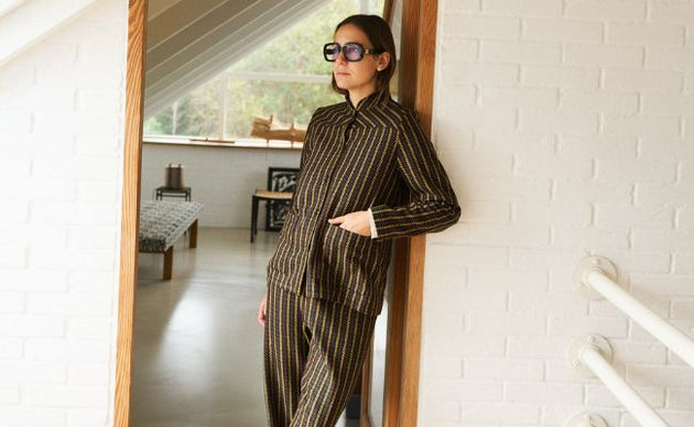 Mith Cph Large Rattan Tray - Dark Honey | Lubarol