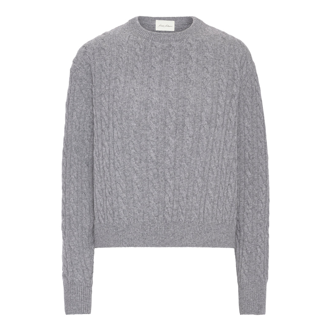 Cable Knit - Grey Melange